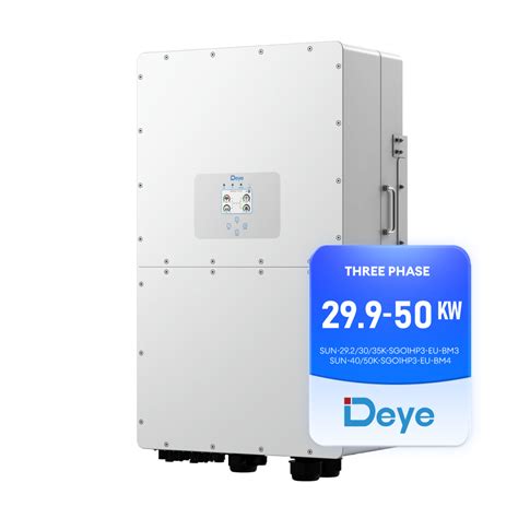 Deye 3 Phase Smart Hybrid Inverter 30kw 35kw 45kw 50kw Three Phase