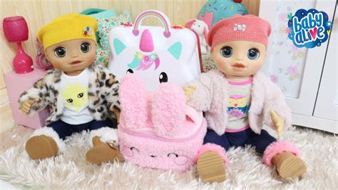 BABY ALIVE GÊMEAS NINA E HANNA VÃO VIAJAR PRA VER A NEVE YouTube