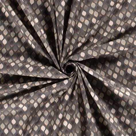 Tissu Popeline Imprimé Ornement Vert Tissus des Ursules
