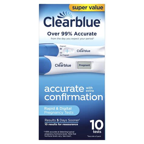 Clearblue Pregnancy Test Combo Pack Ct Digital Ct Rapid