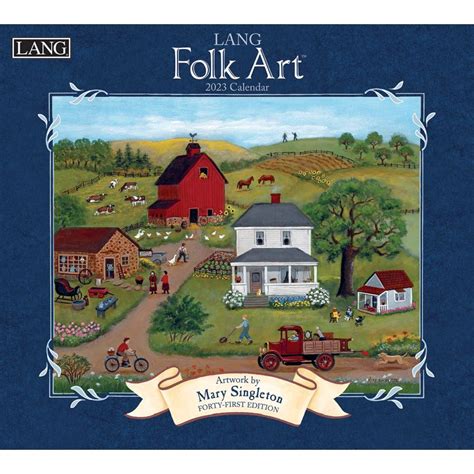 Folk Art By David 2024 Wall Calendar Printable Calendars AT A GLANCE