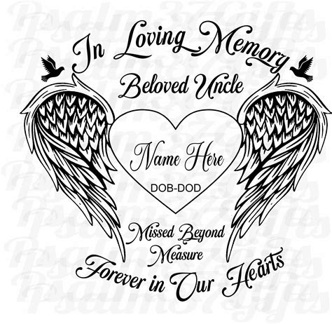 Beloved Uncle In Loving Memory Of Missed Beyond Measure Etsy