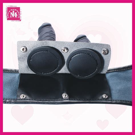 Detachable Chastity Double Dildos Leather Pantiesdouble Penis Bdsm Bondage Toyswomen Sex Toys