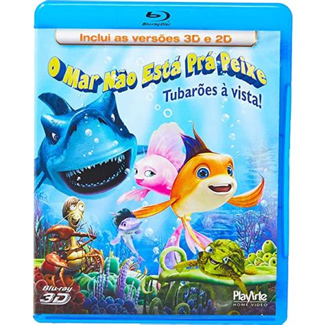Blu Ray O Mar N O Est Pr Peixe Tubar Es Vista D D