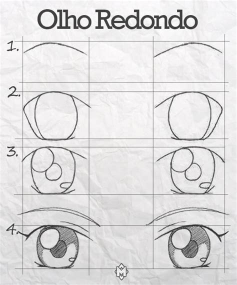 Como Desenhar Olho De Anime Passo A Passo