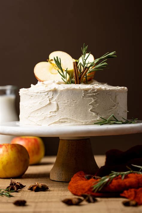 Apple Cider Cake Cinnamon Maple Buttercream Simple Healthy Recipes