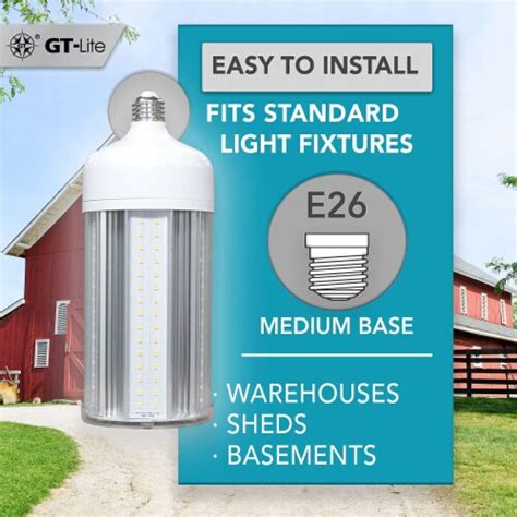 Gt Lite Watt Equivalent Corn Cob Undimmable Led Light Bulb E Base