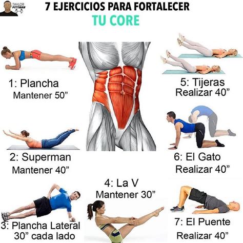 7 EJERCICIOS PARA FORTALECER TU CORE Cuando Se Habla Del Core La