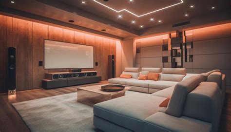 Una Sala De Estar Con Un Televisor Grande Y Un Televisor Grande En La