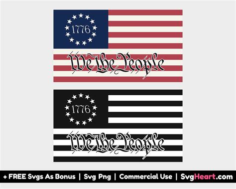 We The People Flag Svg Files For Cricut Usa America Etsy