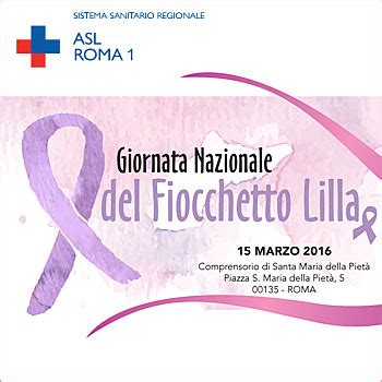 15 Marzo Giornata Nazionale Del Fiocchetto Lilla