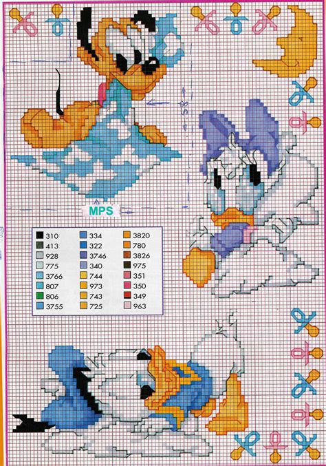 Punto Croce Disney Baby Paperino Pluto Paperina 4637 Magiedifilo It