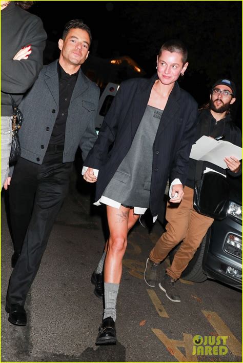 Rami Malek Emma Corrin Hold Hands During Romantic Stroll In Paris