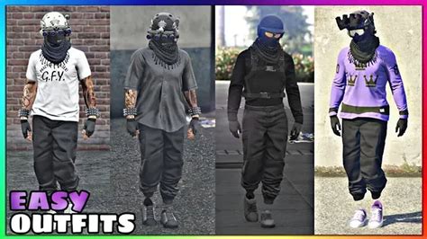 Top 4 Best Easy To Make Male Tryhard Black Jogger Outfits 5 GTA Online
