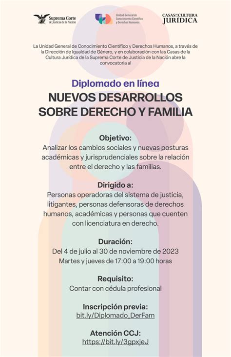 Diplomado Nuevos Desarrollos Sobre Derecho Y Familia Casas De La
