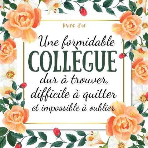 Amazon Une Formidable Collègue livre d or depart collegue Travail