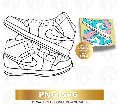 Sneaker Shoe Outline PNG Svg Shoe Svg Sneaker Clipart Sneaker Svg