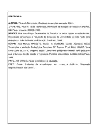 Plano De Aula Tecnologias Assistivas PDF