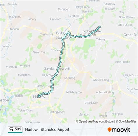 509 Route Schedules Stops Maps Stansted Airport Updated