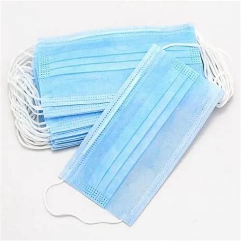 Disposable Ply Blue Non Woven Face Mask At Rs In Kanchipuram