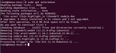 Uninstall Node Js Using Linux Command Line Geeksforgeeks