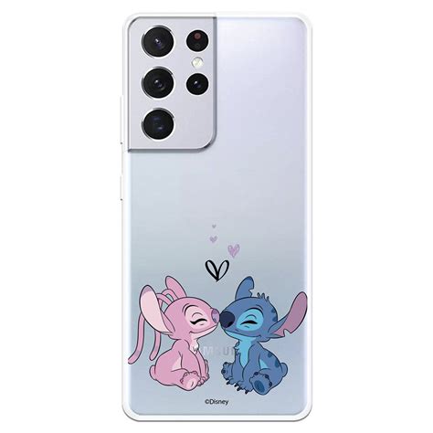 Offizielle Disney Angel Stitch Kiss Samsung Galaxy S21 Ultra Hülle