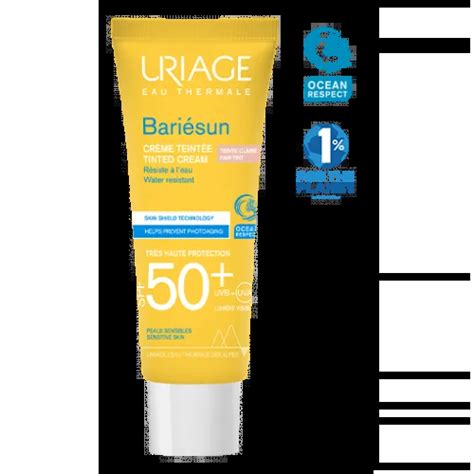 Protection supérieure à spf 50 URIAGE Bariésun Crème Solaire Teintée