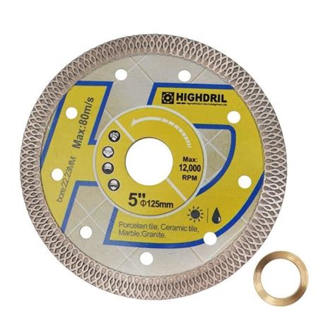Highdril Disque A Tronconner Diamantés Ø 125Mm Lame De Scie Diamantée