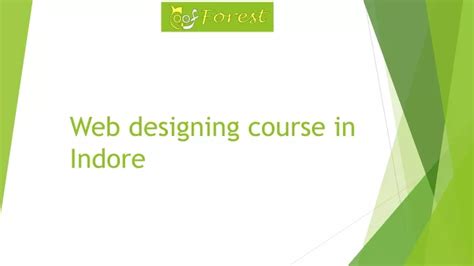 PPT Web Designing Course In Indore PowerPoint Presentation Free