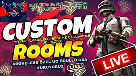 UC ÖDÜLLÜ PUBG CUSTOM ROOM PUBG MOBİLE CANLI YAYIN YouTube