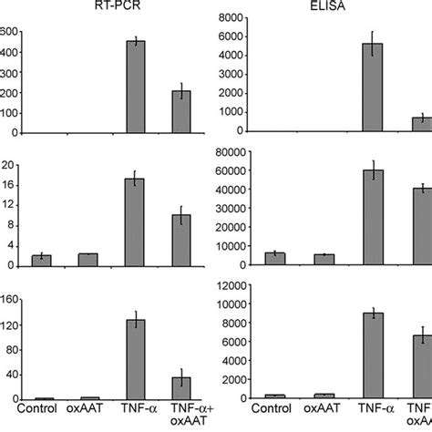 MRNA Expression Levels Of TNF MCP 1 And IL 8 Real Time RT PCR Data