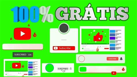 BOTÕES DE INSCREVA SE SININHO DAS NOTIFICAÇÕES E LIKE GREEN SCREEN