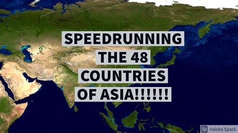 SETERRA 48 COUNTRIES OF ASIA SPEEDRUN YouTube