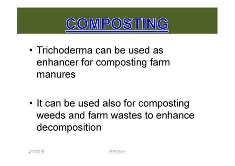 production and utilization of trichoderma