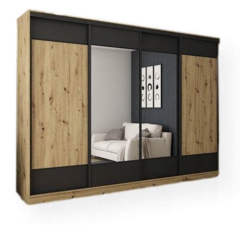 Szafa Przesuwna Z Lustrami 320 Cm Nowoczesna SZ 4D 320 LUS ART CZ
