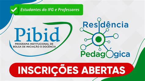 Instituto Federal de Goiás IFG abre inscrições para programas de