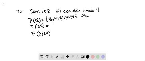 solved rolling dice suppose you roll two fair six sided dice—one red and one green are the