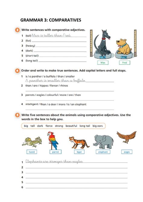 Grammar Comparative Adjectives Ficha Interactiva