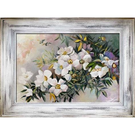 Obraz olejny ręcznie malowany Kwiaty 76x96cm