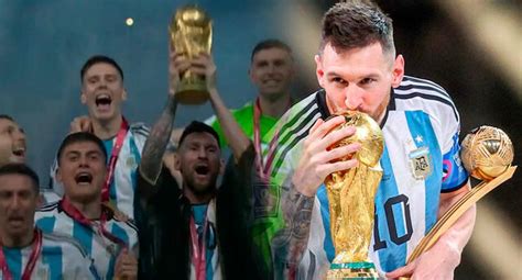 Messi Levanta Por Primera Vez La Copa Del Mundo Tras 4 Intentos