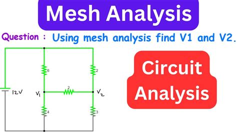 Mesh Analysis Solved Example Youtube