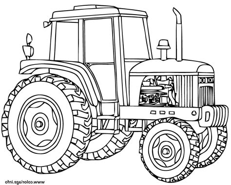 14 Beau De Tracteur A Colorier Images Coloriage