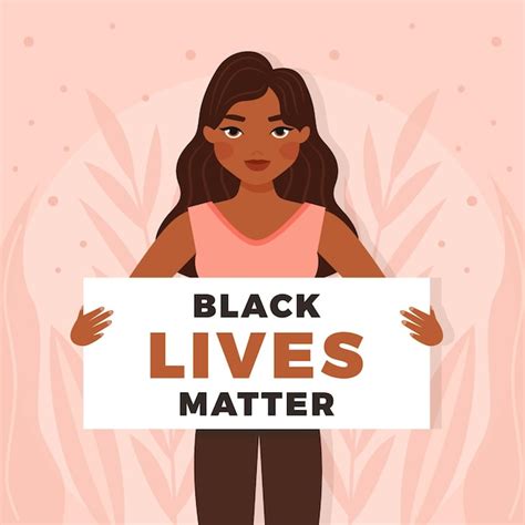 Vidas negras importam conceito Vetor Grátis