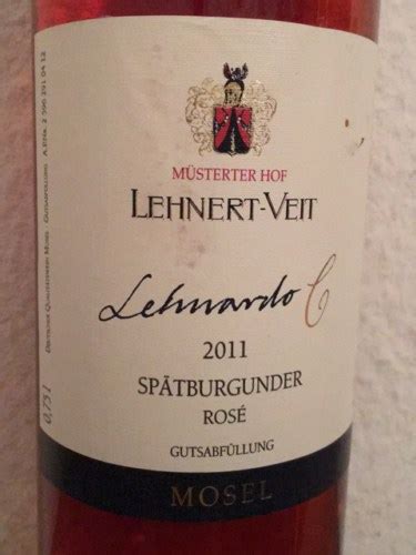 Lehnert Veit Lehnardo Spätburgunder Rosé Vivino Brasil