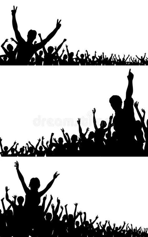 Editable Vector Crowd Silhouettes