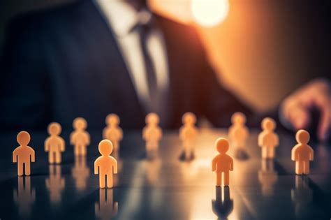 El empresario reúne un equipo de candidatos gestión del personal y de
