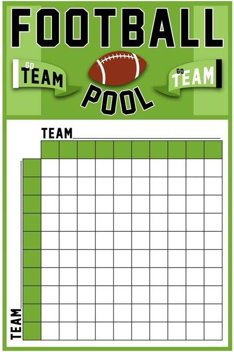 Amazon Laminated Football Squares Board 100 Party Decorations 2023