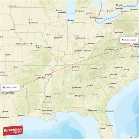 Direct Flights From Dallas To Dulles DFW To IAD Non Stop