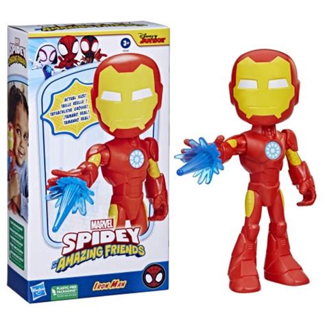 Marvel Spidey And His Amazing Friends Supersized Iron Man 9 Inch Action
