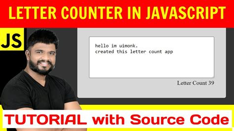 ep104 count letter of textarea javascript tutorial youtube